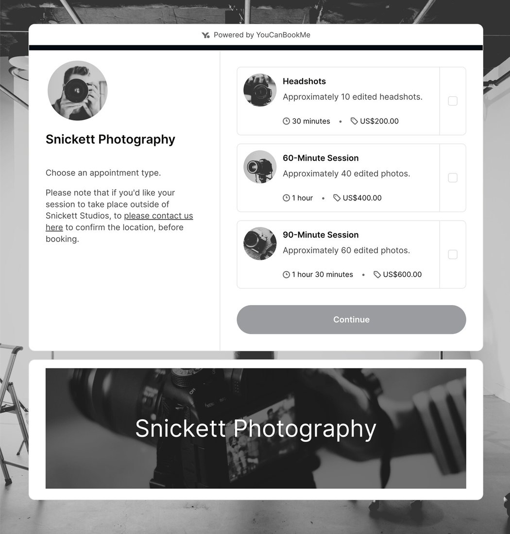 Custom Booking Page Templates To Inspire Your Own | YouCanBookMe
